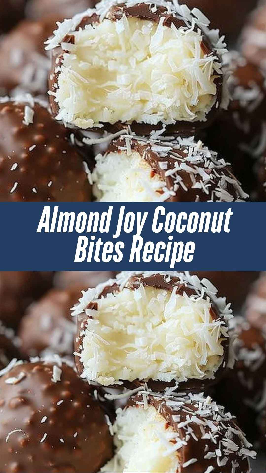 Almond Joy Coconut Bites Recipe - My Cook Point