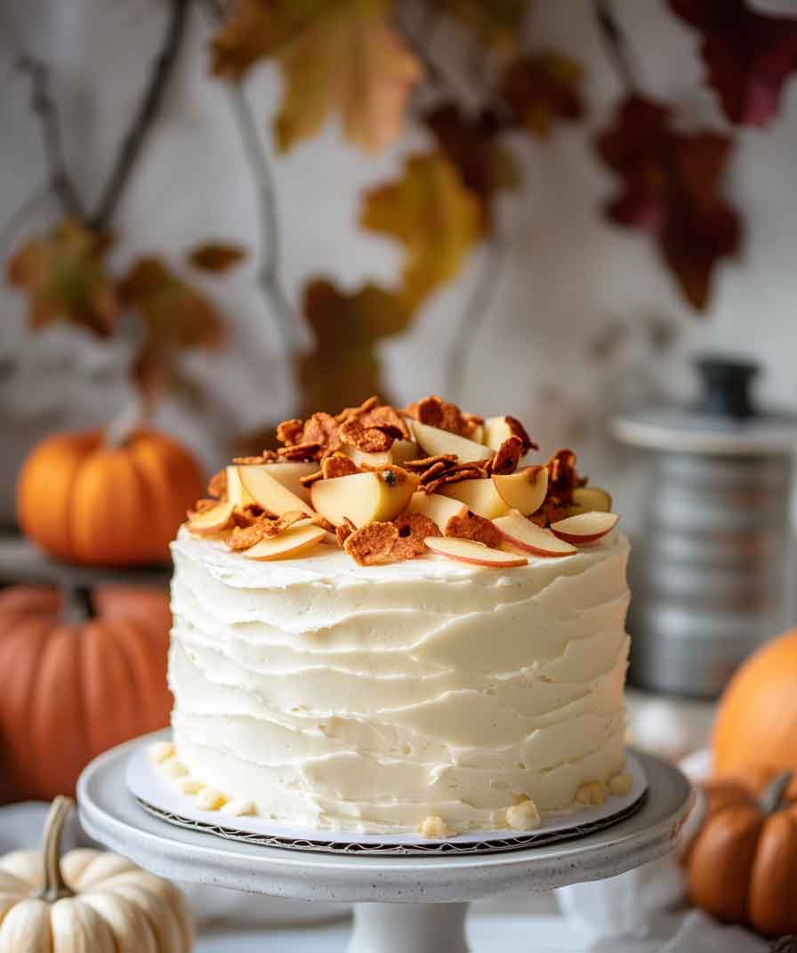 Apple Pumpkin Cake Recipe - My Cook Point