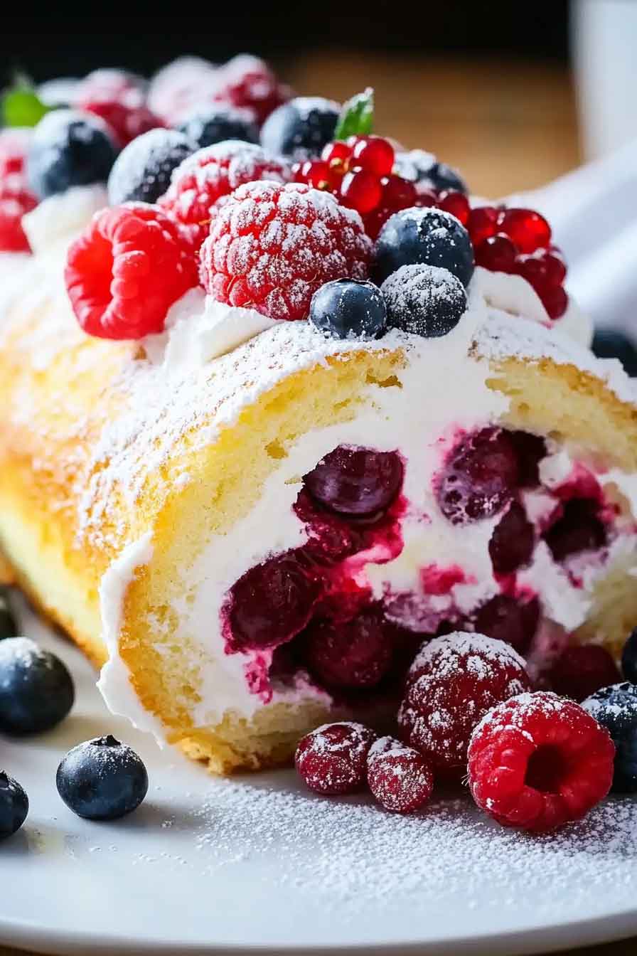 Berry Cream Roll - My Cook Point