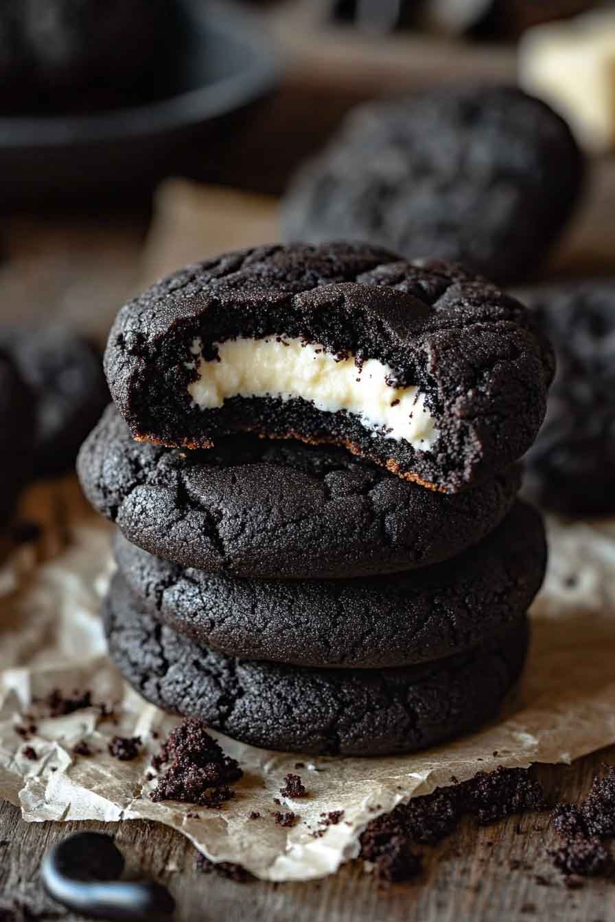 Black Velvet Cheesecake Cookies - My Cook Point