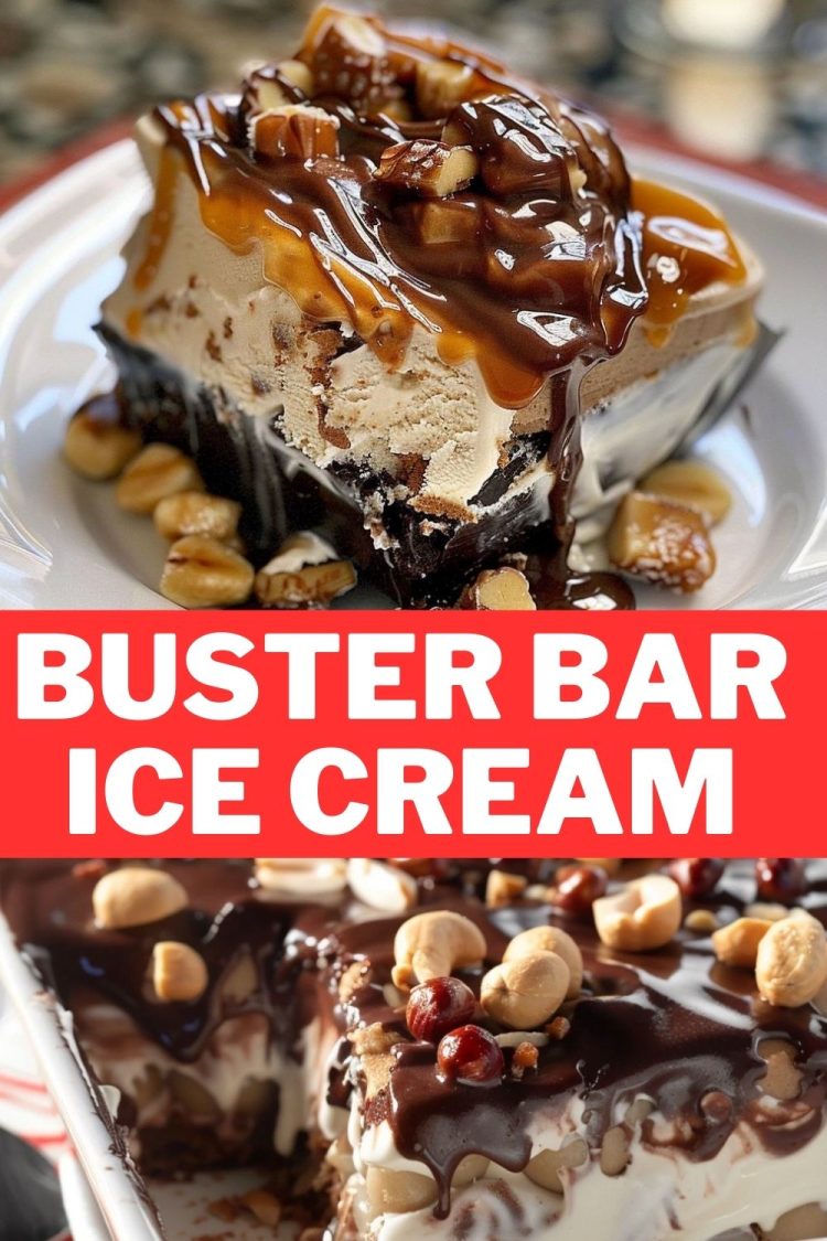 Easy Buster Bar Ice Cream Dessert Recipe - My Cook Point