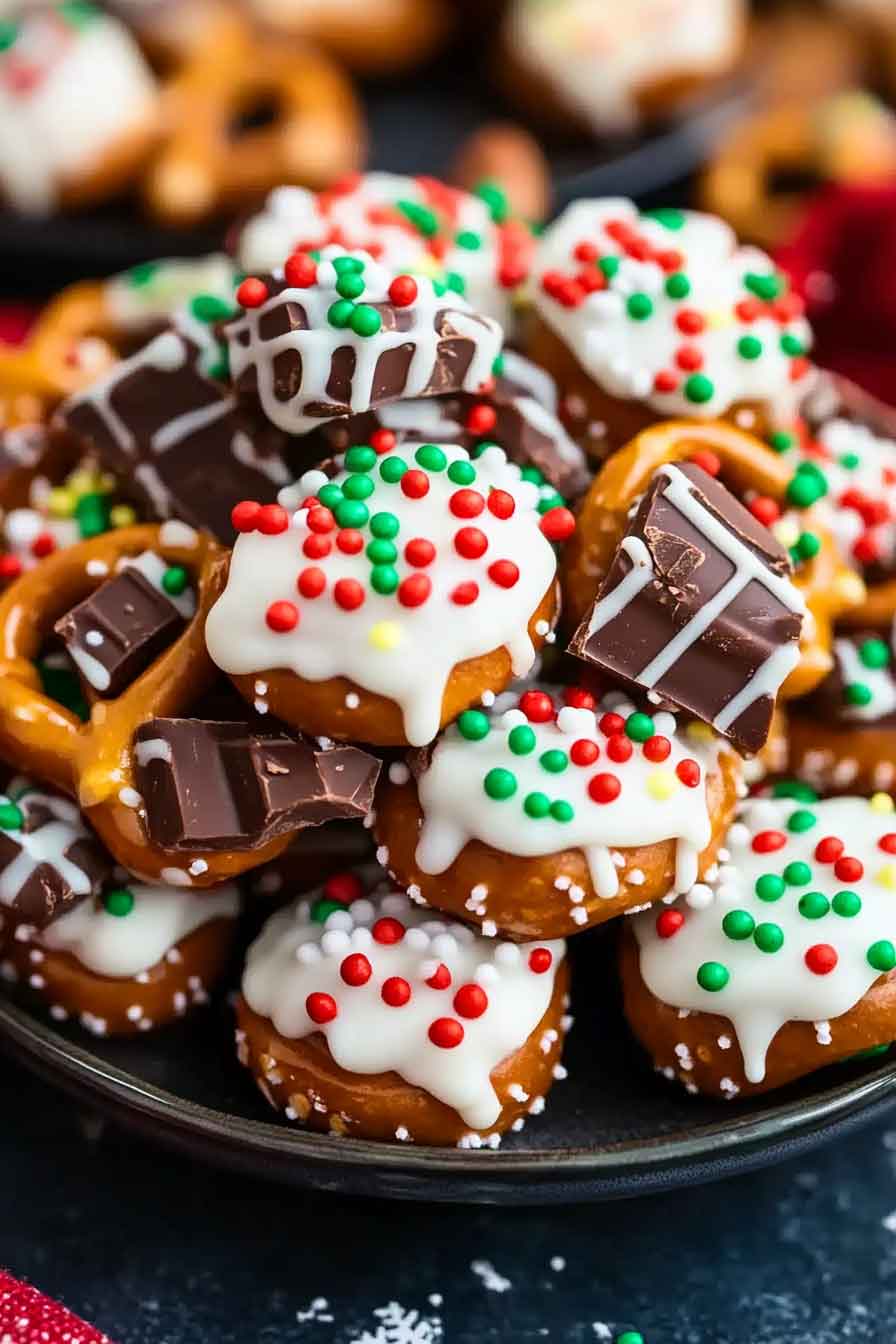 Candy Bar Pretzel Bites Recipe - My Cook Point