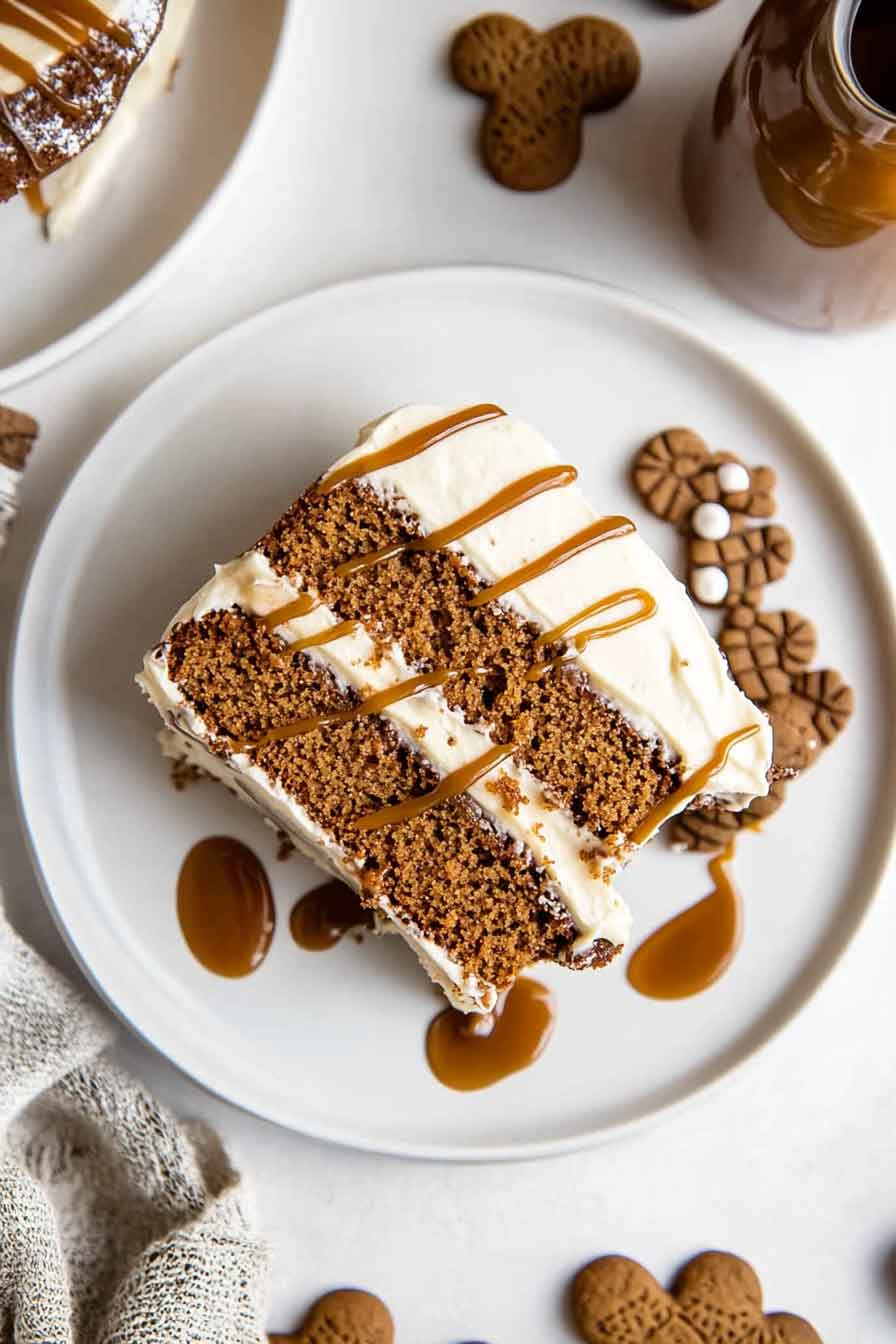 Caramel Gingerbread Cake - My Cook Point