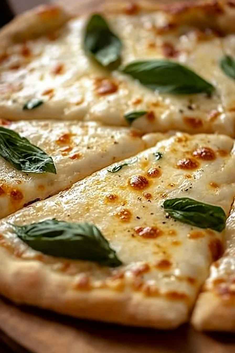 Cheesy Basil Garlic Pizza - My Cook Point