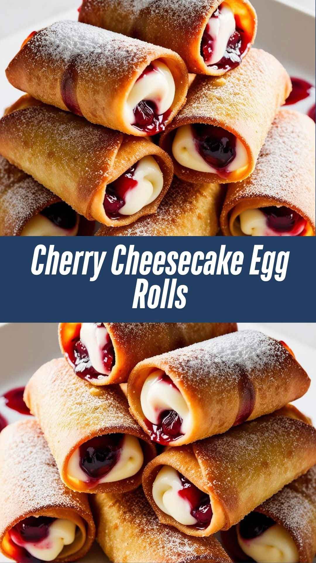 Cherry Cheesecake Egg Rolls - My Cook Point