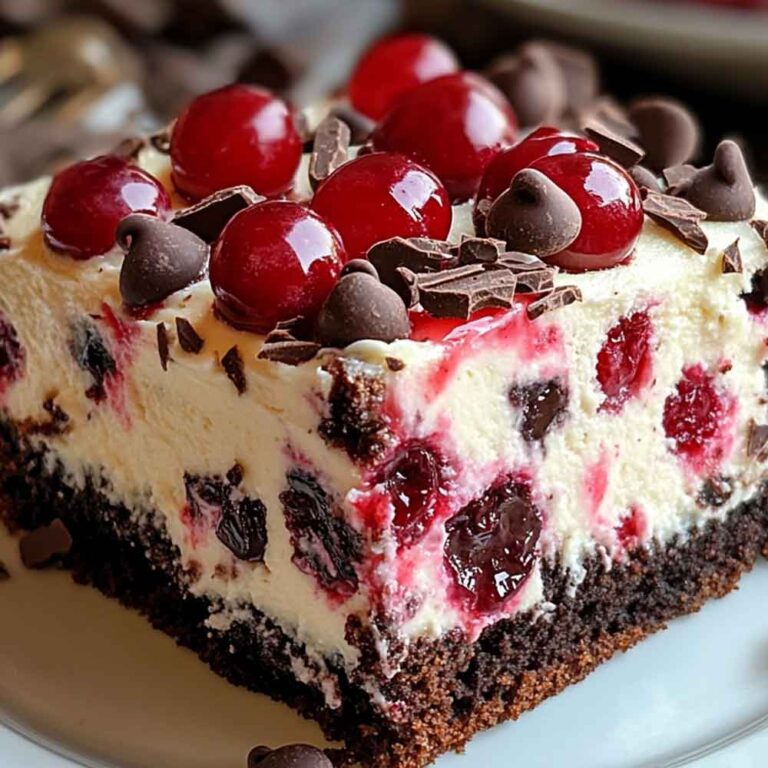Cherry Chocolate Chip Poke Cake - My Cook Point