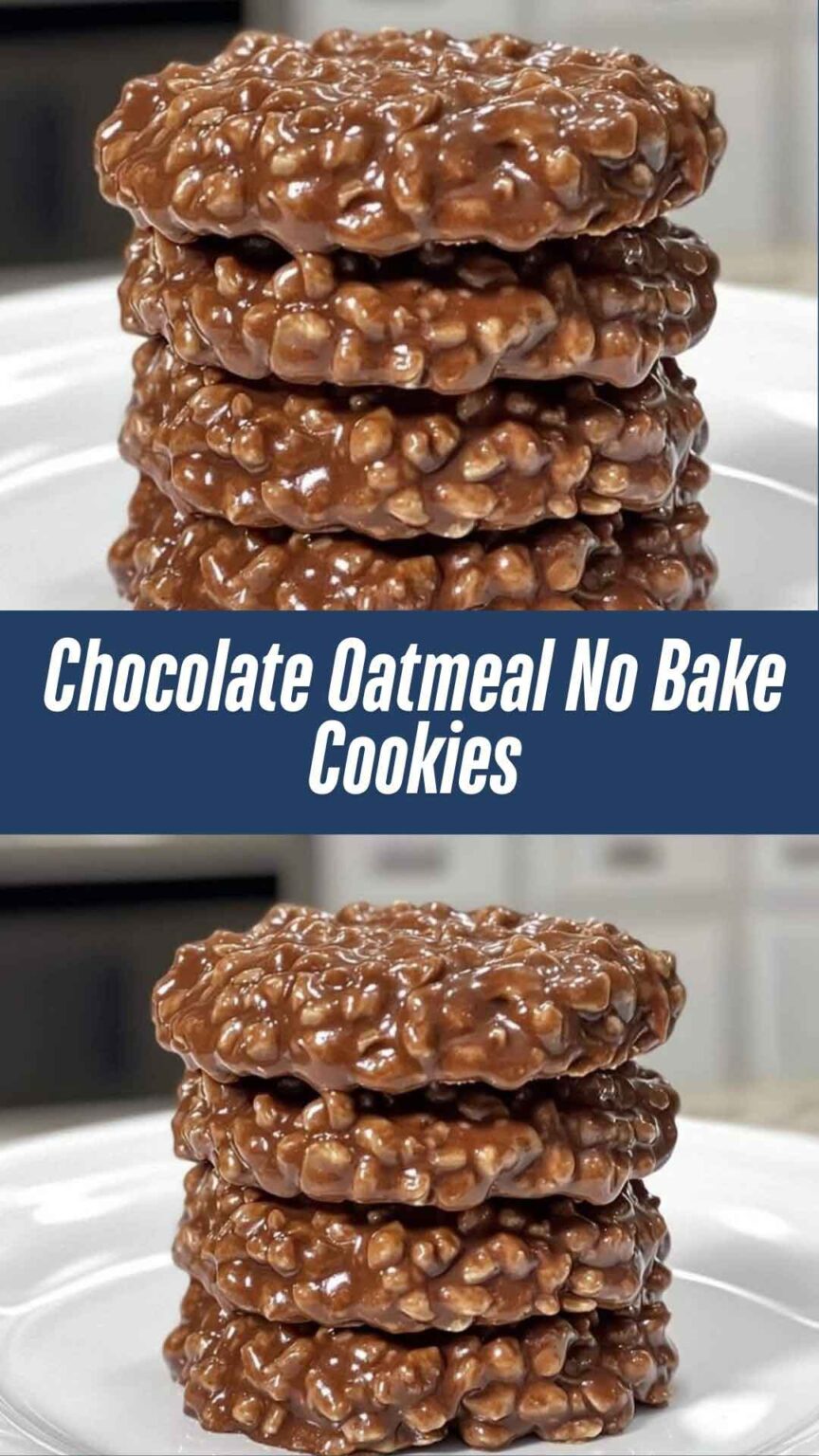 Chocolate Oatmeal No-Bake Cookies - My Cook Point