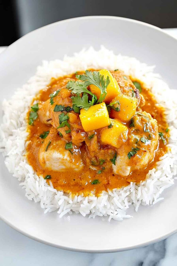 Coconut Curry Chicken with Mango Chutney - My Cook Point