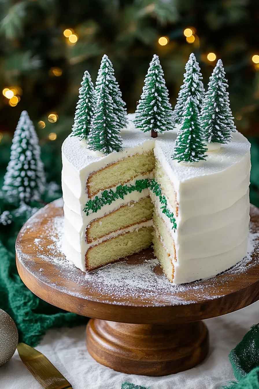 Festive Tree Cake - My Cook Point