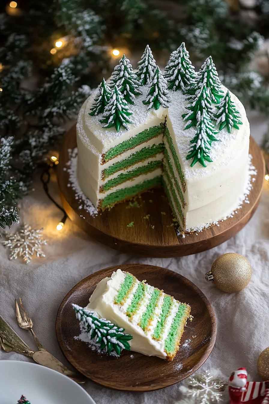 Festive Tree Cake - My Cook Point