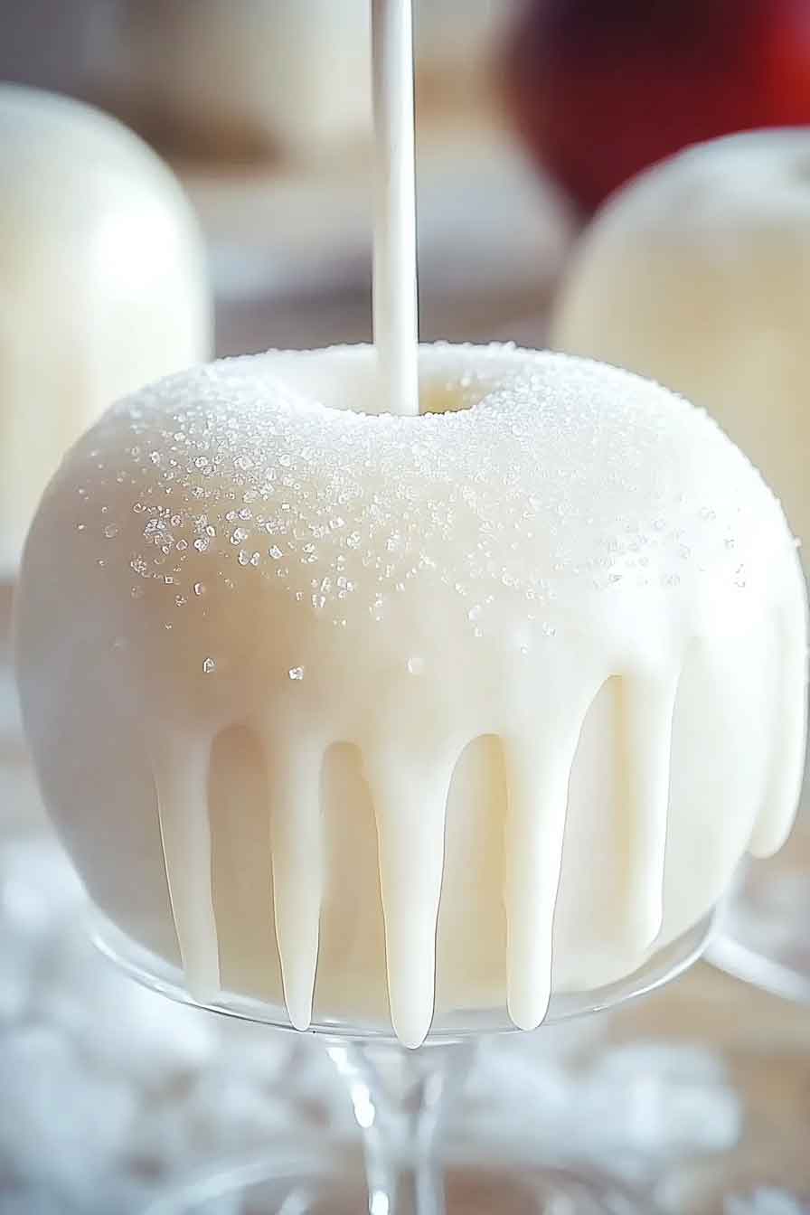 Ghostly White Chocolate Apples - My Cook Point