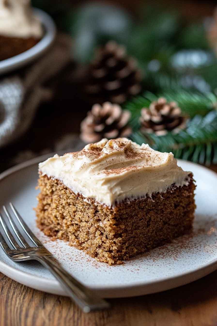 Gingerbread Cake With Spiced Maple Frosting - My Cook Point