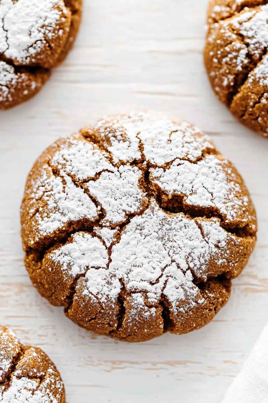 Gingerbread Crinkle Cookies - My Cook Point