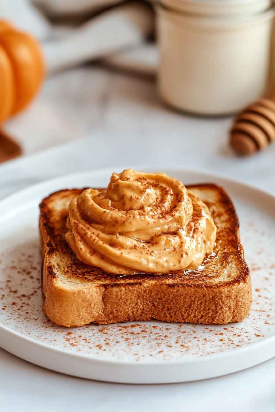 Honey Butter Toast With Spiced Pumpkin Cream - My Cook Point