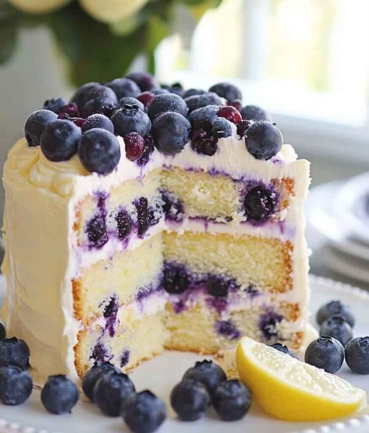 Lemon Blueberry Cheesecake Cake: The Ultimate Dessert Recipe - My Cook ...