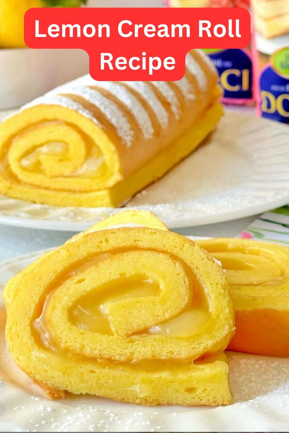 Lemon Cream Roll Recipe - My Cook Point