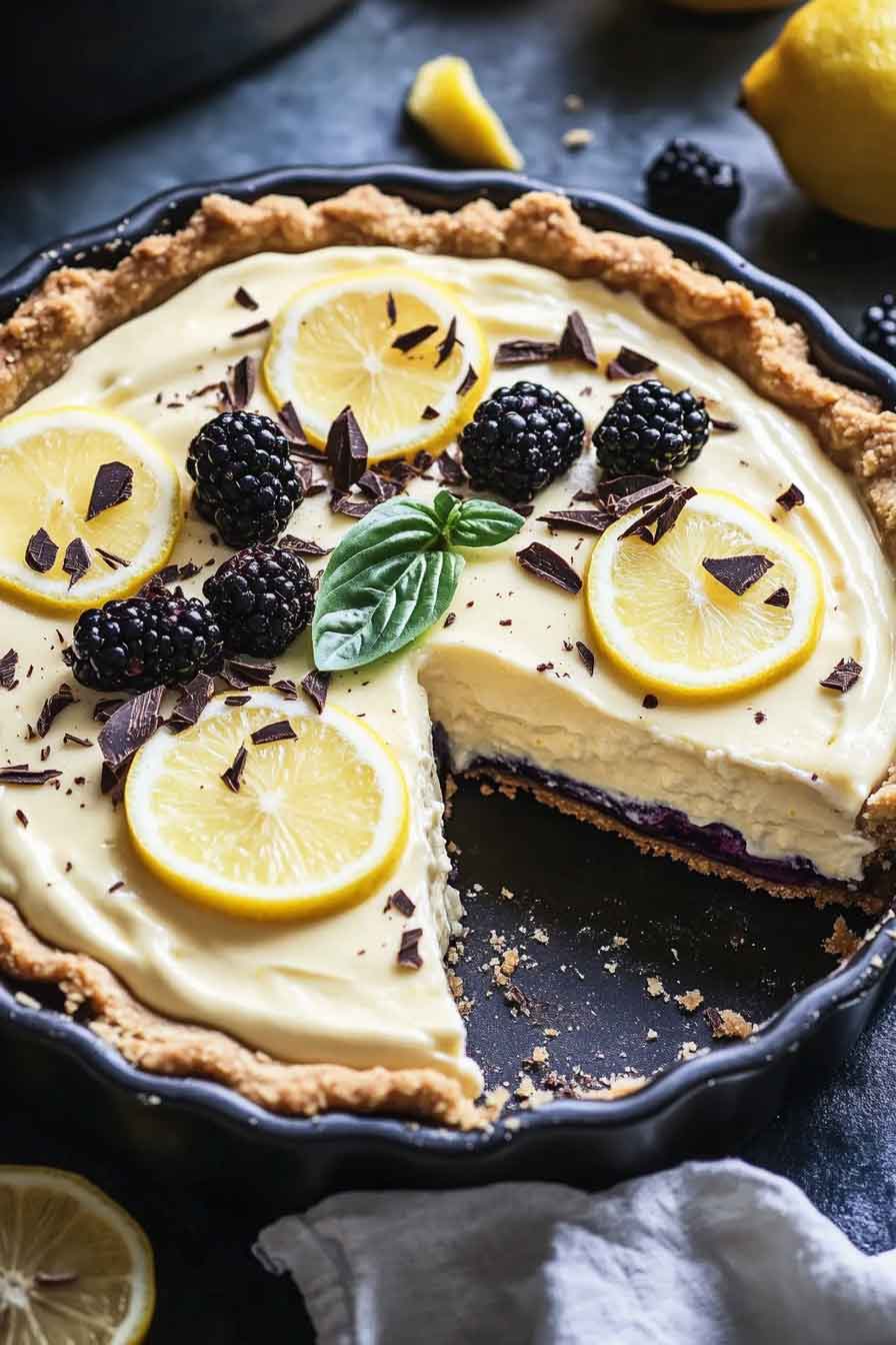 Lemon Mascarpone Dream Pie Recipe - My Cook Point
