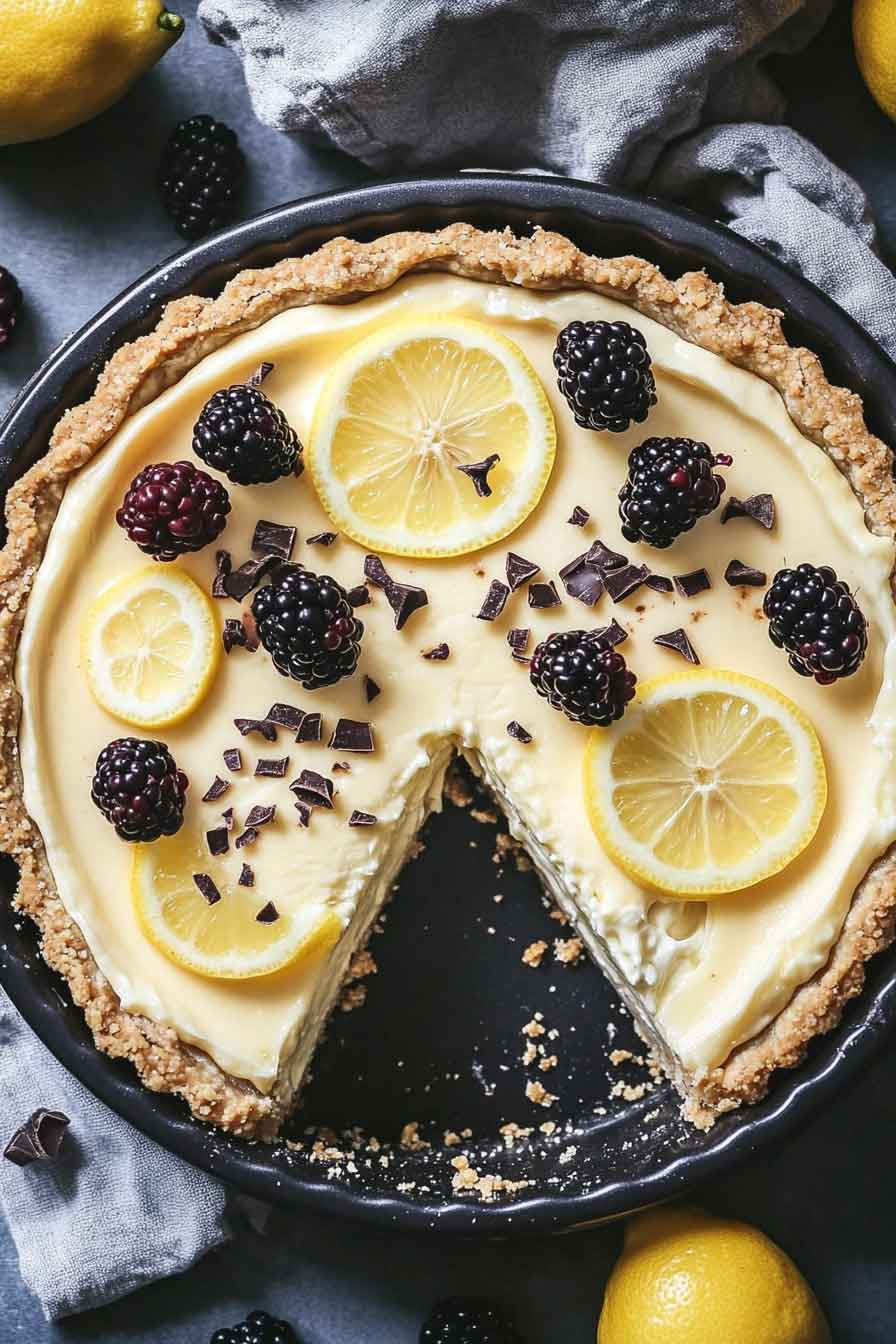Lemon Mascarpone Dream Pie Recipe - My Cook Point