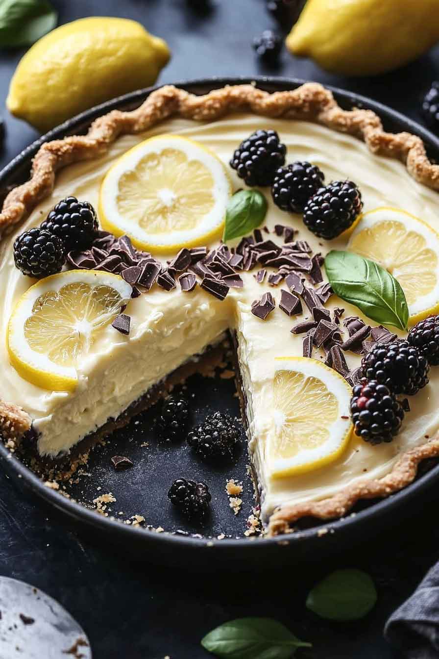 Lemon Mascarpone Dream Pie Recipe - My Cook Point