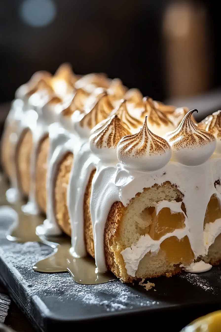 Lemon Meringue Log - My Cook Point