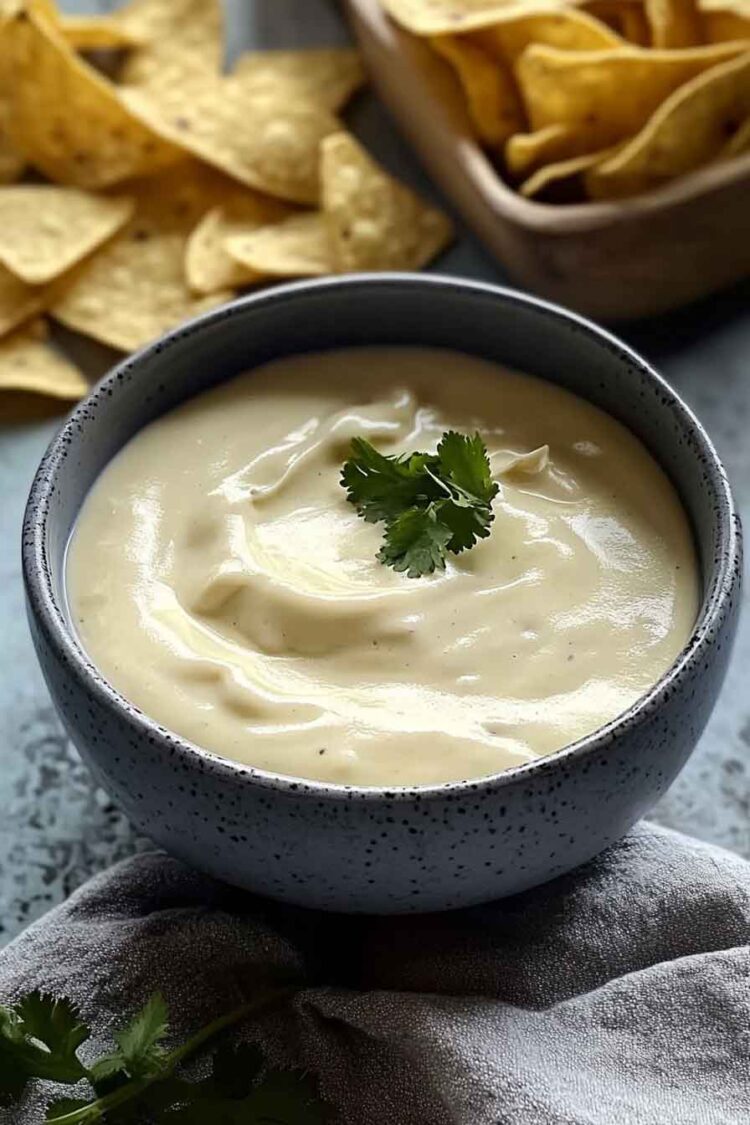 Mexican Restaurant Style White Cheese Dip - My Cook Point