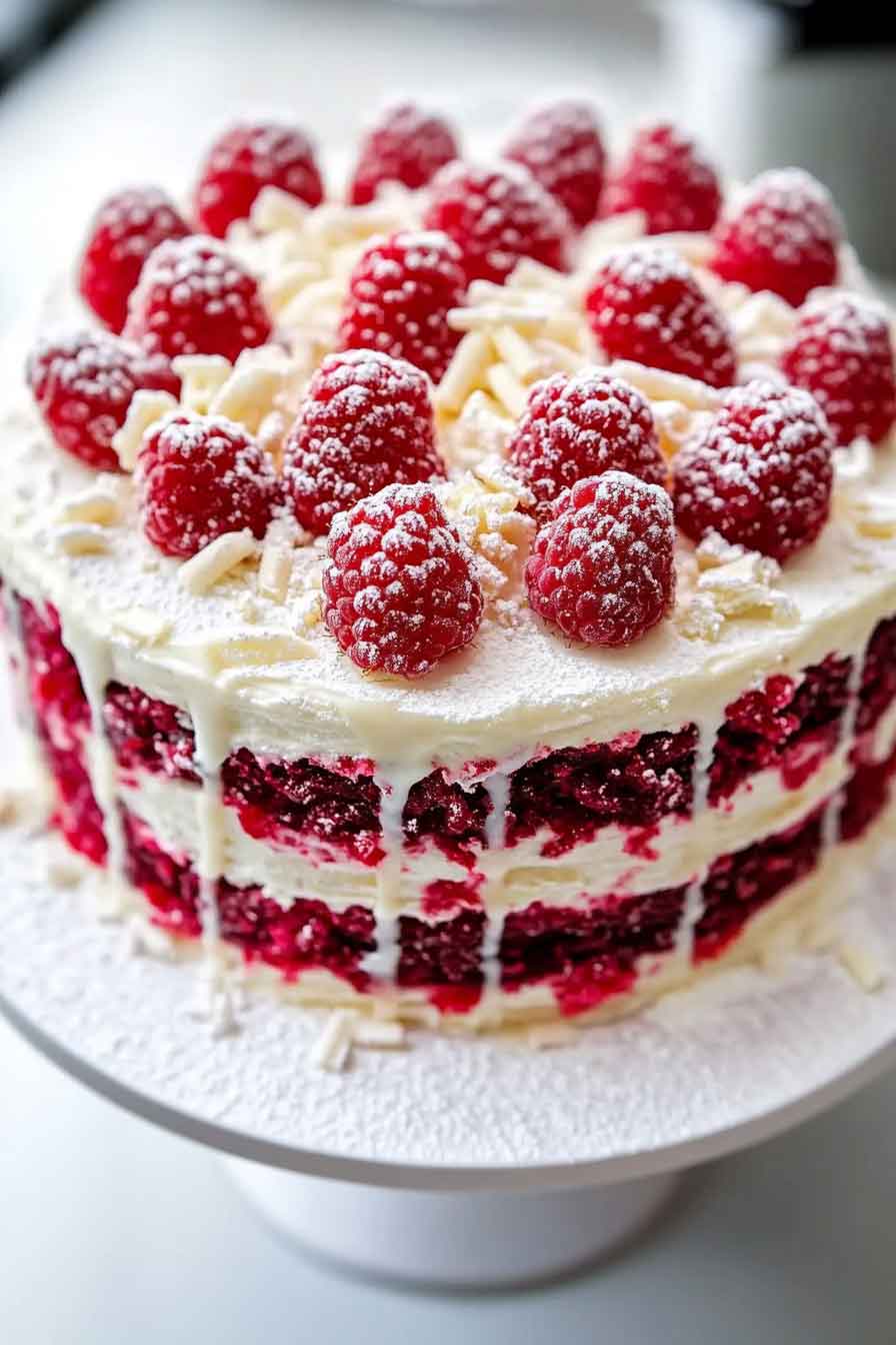 Midnight Raspberry Cake - My Cook Point