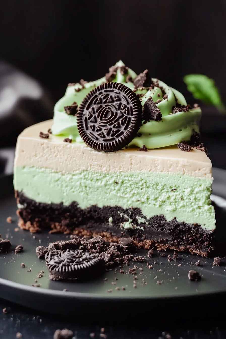 Mint Oreo Galaxy Cheesecake - My Cook Point