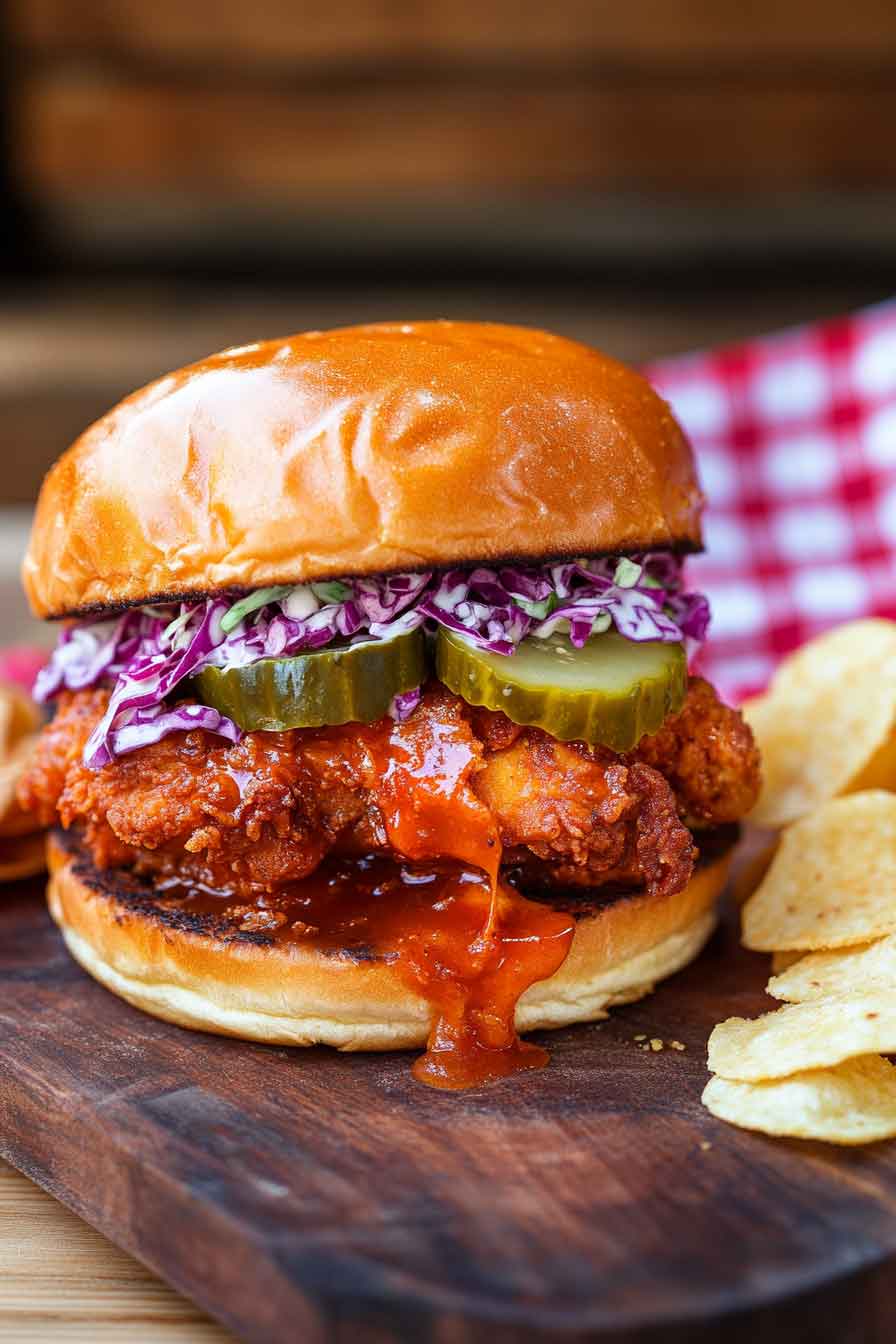 Nashville Hot Chicken Burgers - My Cook Point