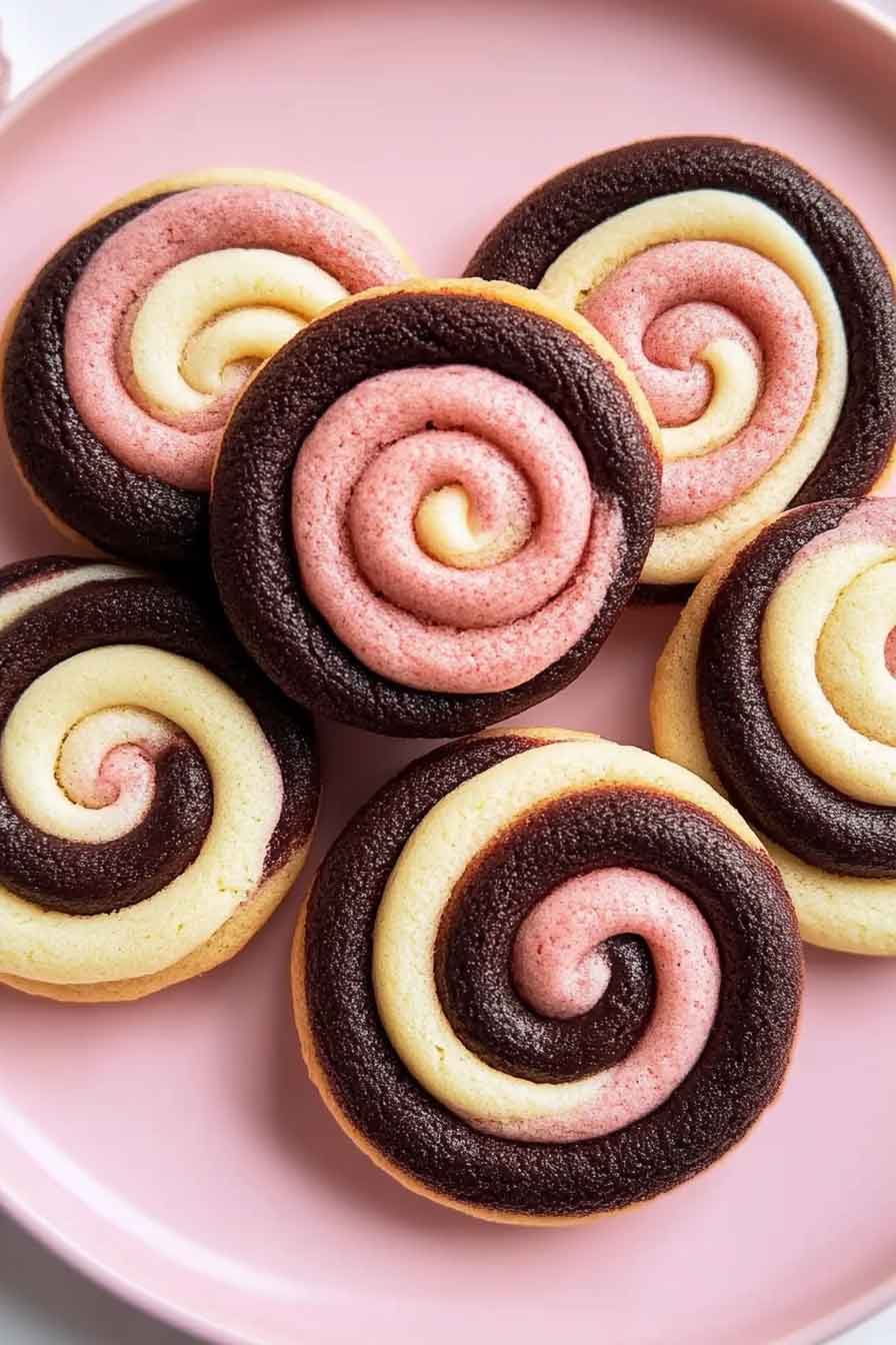Neapolitan Swirl Cookies - My Cook Point