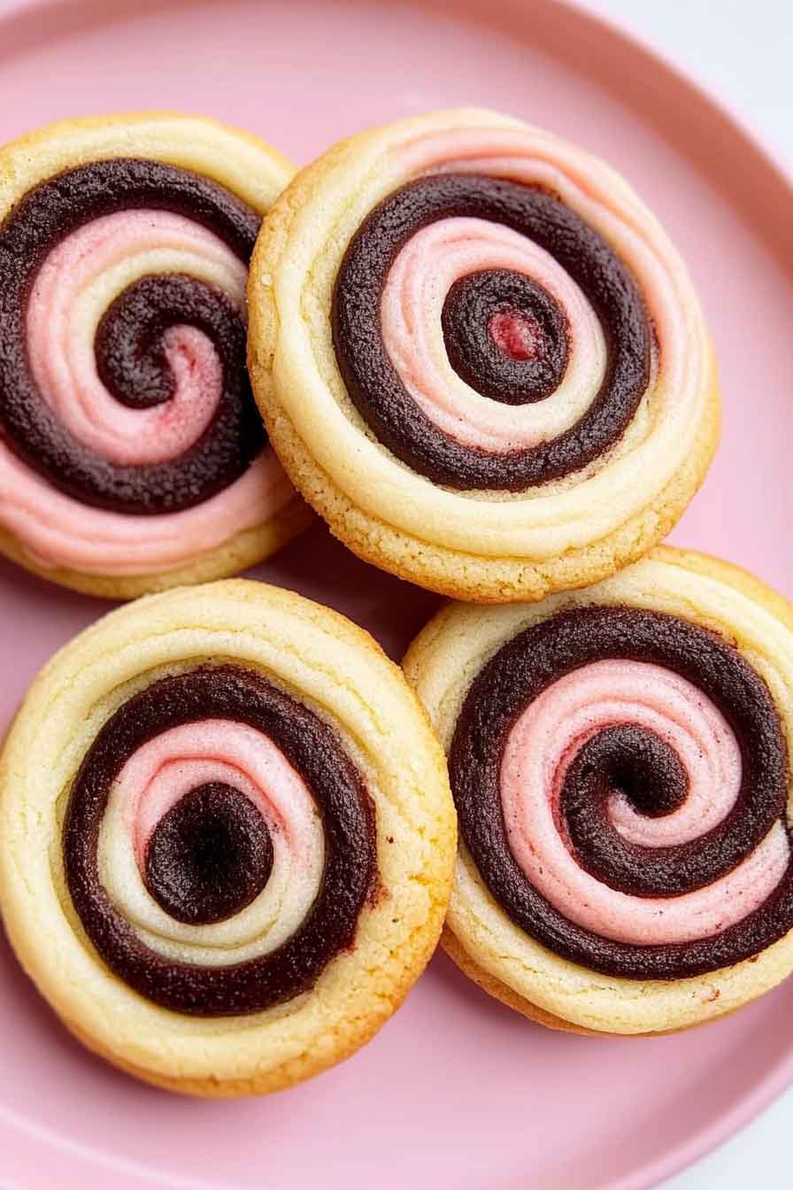 Neapolitan Swirl Cookies - My Cook Point