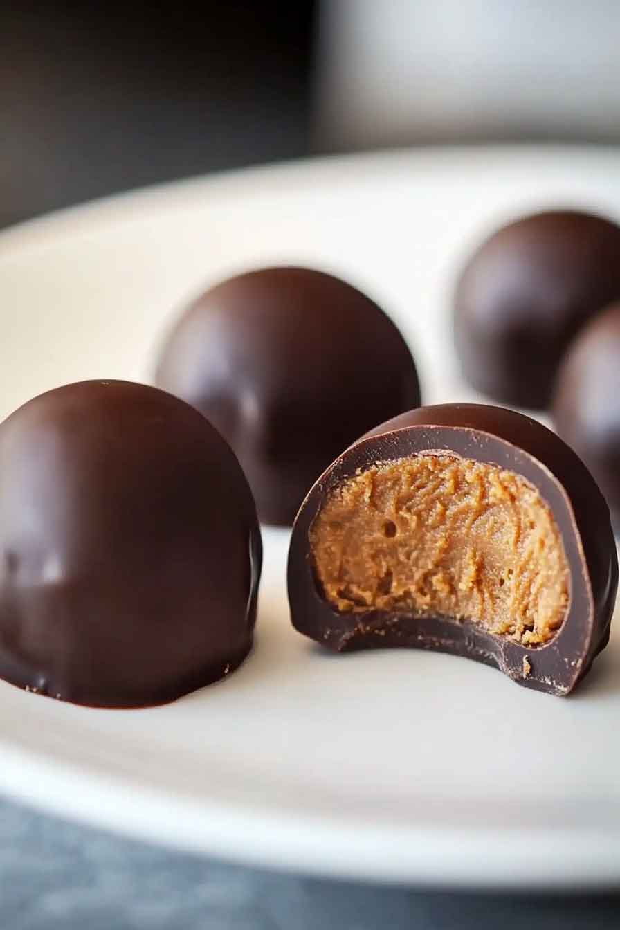 Peanut Butter Moon Truffles - My Cook Point