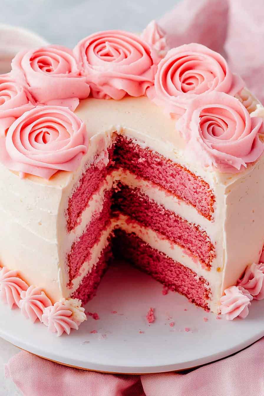 Pink Velvet Cake - My Cook Point