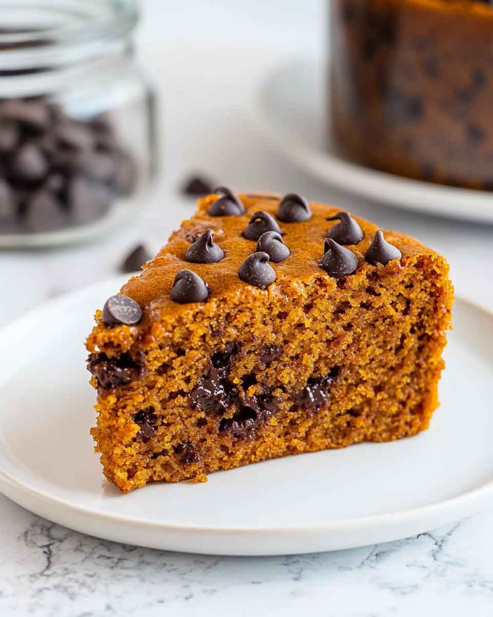 Pumpkin Chocolate Chip Cake - My Cook Point