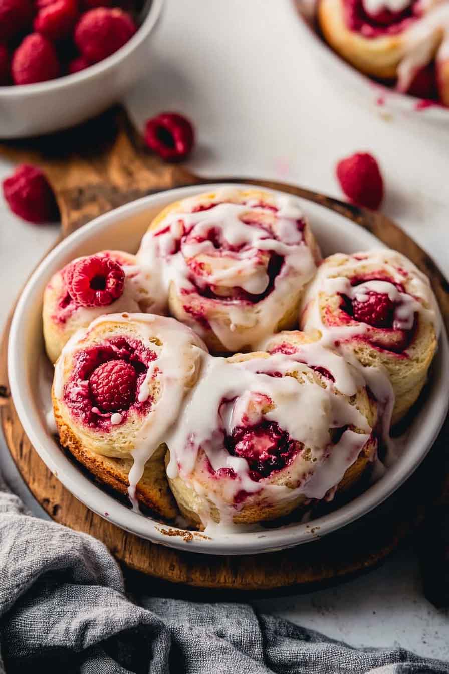 Raspberry Swirl Roll Recipe - My Cook Point