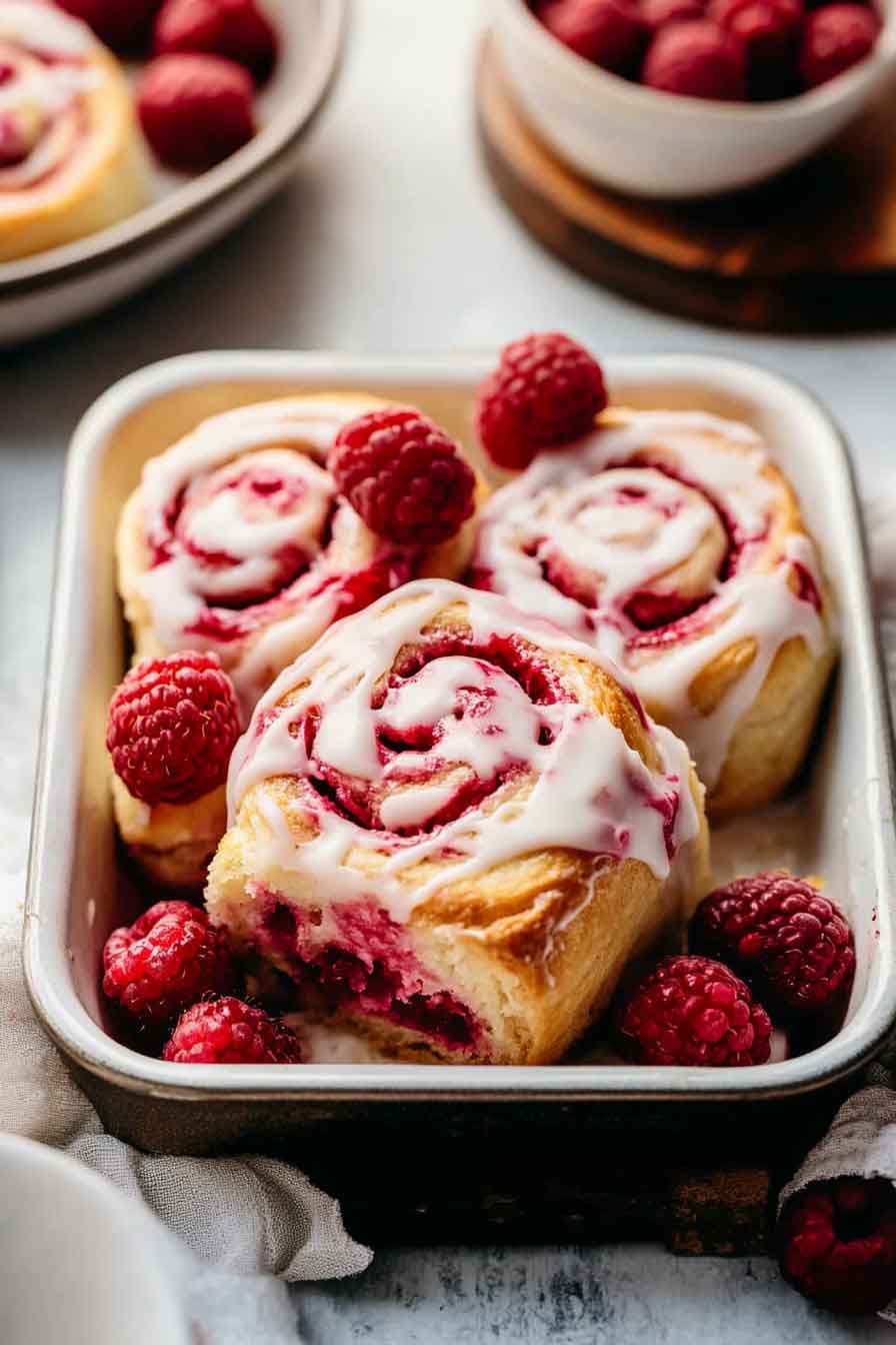 Raspberry Swirl Roll Recipe - My Cook Point