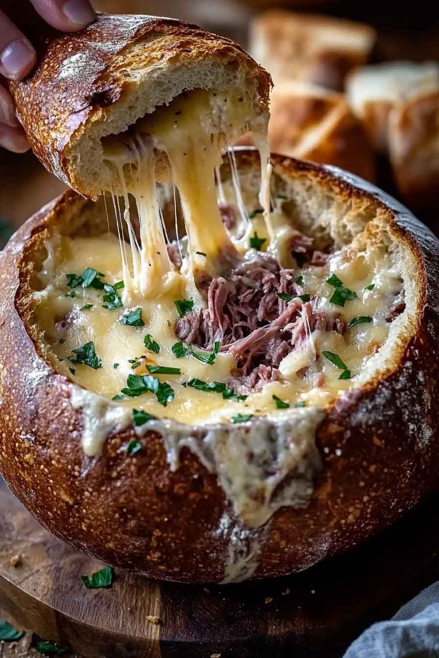 Reuben Dip in a Rye Bread Bowl - My Cook Point