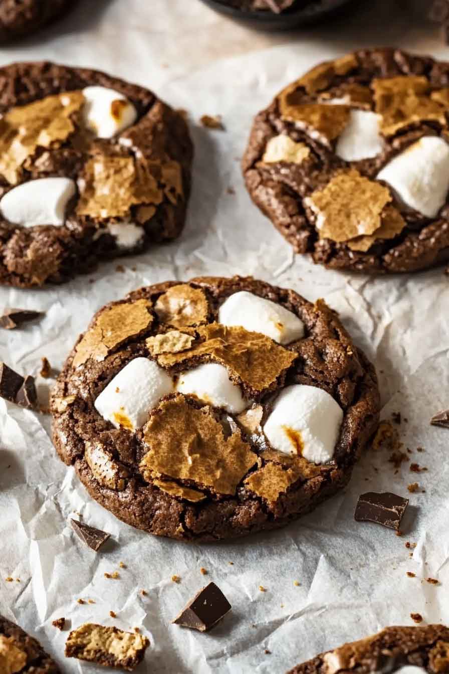 S’mores Brownie Cookies: Gooey Chocolatey Heaven In Every Bite - My ...