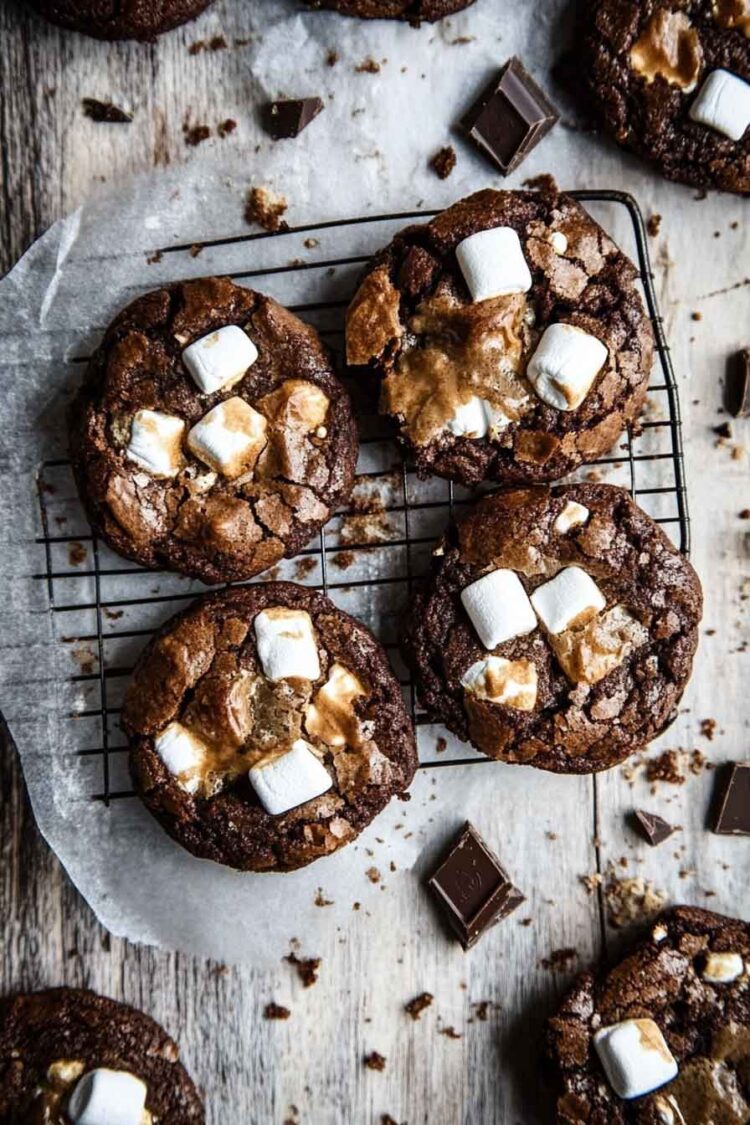 S’mores Brownie Cookies: Gooey Chocolatey Heaven In Every Bite - My ...