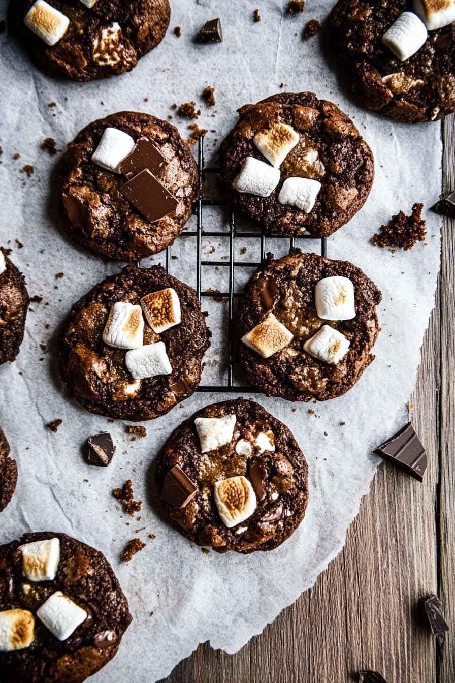 S’mores Brownie Cookies: Gooey Chocolatey Heaven In Every Bite - My ...