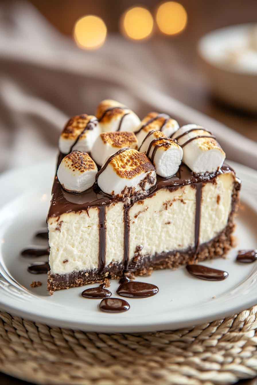 Smores Cheesecake Recipe - My Cook Point