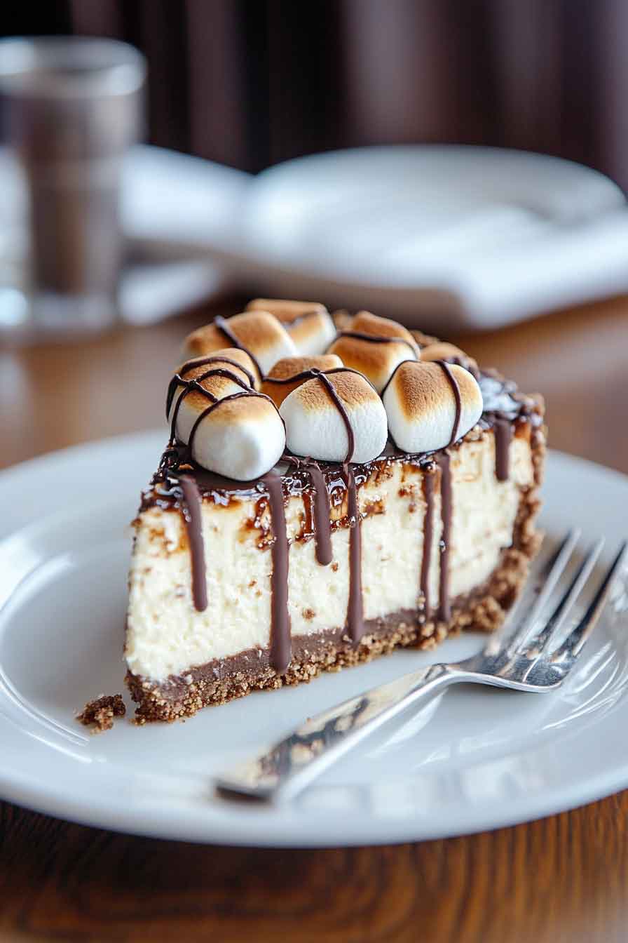 Smores Cheesecake Recipe - My Cook Point