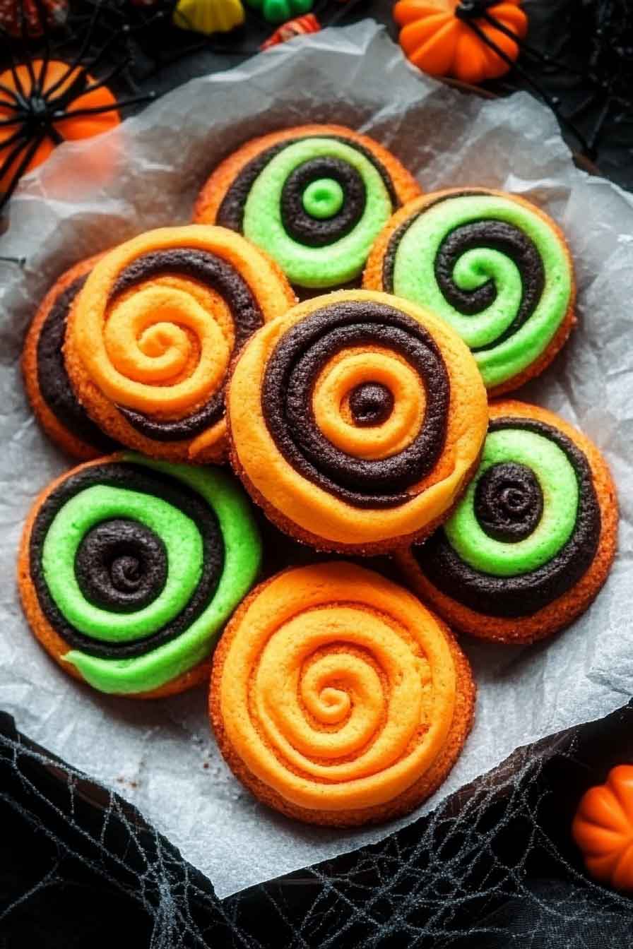 Spooky Swirl Cookies - My Cook Point
